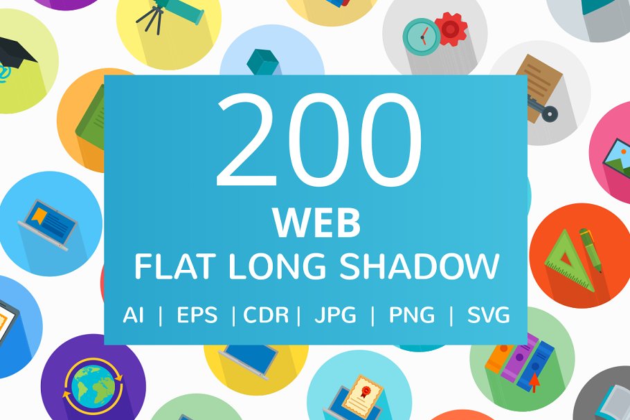 15+ Genuine Long Shadow Icons for Designers 15+ Genuine Long Shadow Icons for Designers